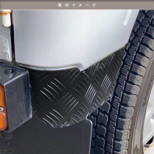 スズキ ジムニー SJ30 SJ40 JA11 JA12 JA22 JA51 JA71 JB31 リア コーナー プレート アルミ縞板 パネル ガード カスタム オフロード : wheat ...