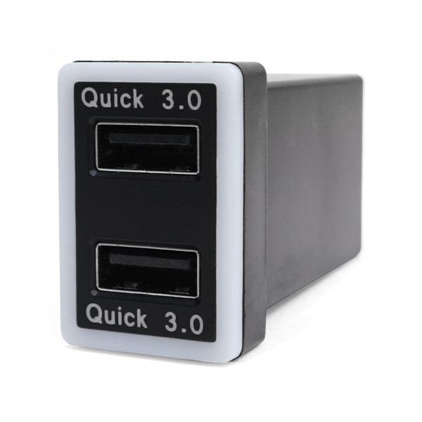 ю 【メール便送料無料】 スズキ スペーシアカスタム ハイブリッド MK53S R1/10- USBポート 3.0A スイッチホール 高速充電 トヨタA LED : wheat ...