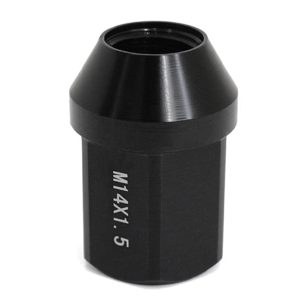 ю 【メール便】 アルミ ホイールナット M14×P1.5 21HEX 35mm [ 貫通タイプ ] 1個 〔 ブラック 〕 ランクル/レクサス/タンドラ/ハマー : wheat ...