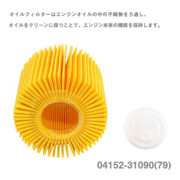 Б レクサス オイルフィルター オイルエレメント 純正互換品 LC500h GWZ100 H29.03- 8GRFXS 04152-31090-79 04152-31110 4個 ...