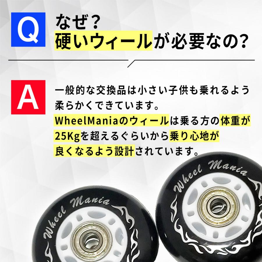 Wheel Mania 高耐久カスタムウィール タイヤ 68mm 76mm 高硬度95A リップスティックデラックスミニ、Jボード、リップ ...
