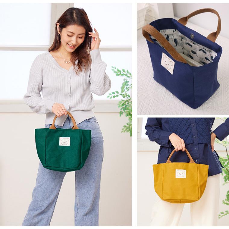CIARA（ファッション） トートバッグ 帆布 ミニトート キャンバス レディース 大容量 軽い 小さめ キッズ 習い事バッグ おしゃれ 裏地 ランチバッグ tdm ギフト 秋 旅行 敬老の日 ...