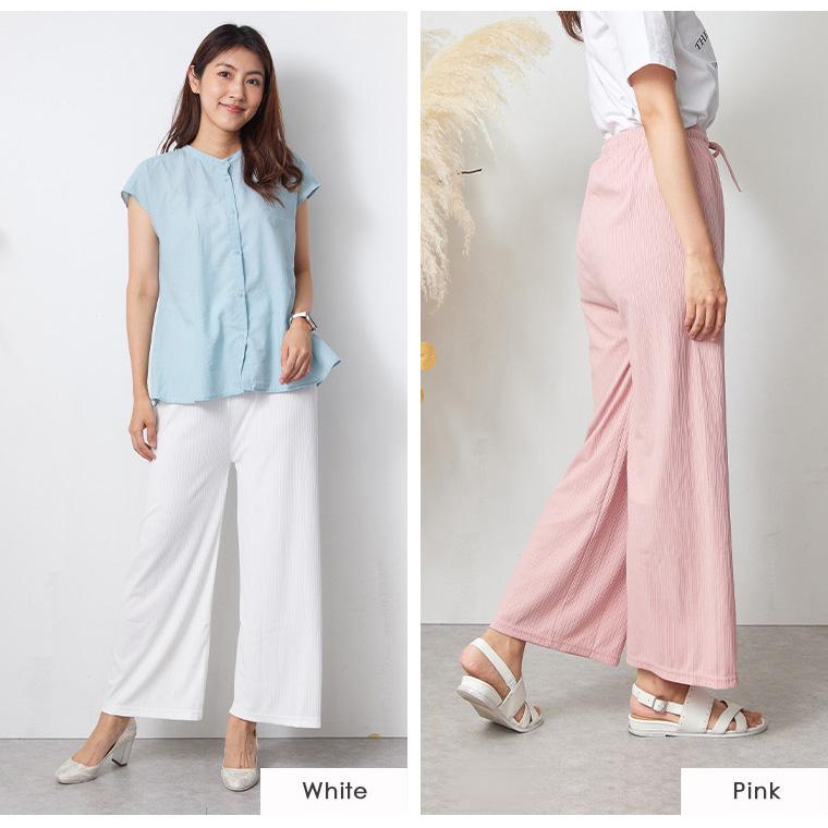 CIARA（ファッション） ワイドパンツ レディース 50代 60代 40代 涼しい メッシュ おしゃれ パンツ 薄手 体型カバー カジュアル 美脚 黒 tdm ギフト 夏 敬老の日 ...