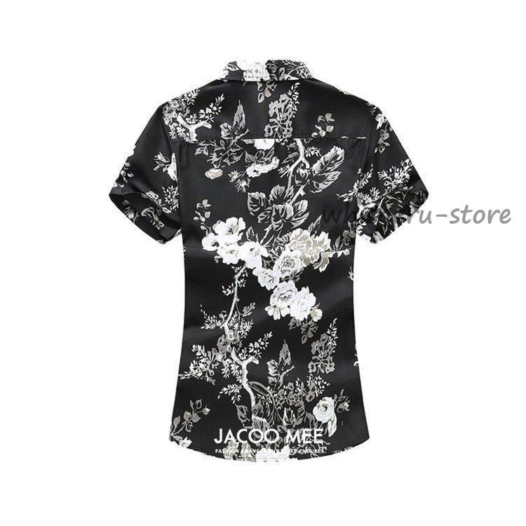 花柄 アロハシャツ メンズ 半袖シャツ カジュアルシャツ 開襟シャツ オープンカラー リゾート 和柄 トップス 夏 夏服 : WHISPER U - 通販 - Yahoo!ショッピング