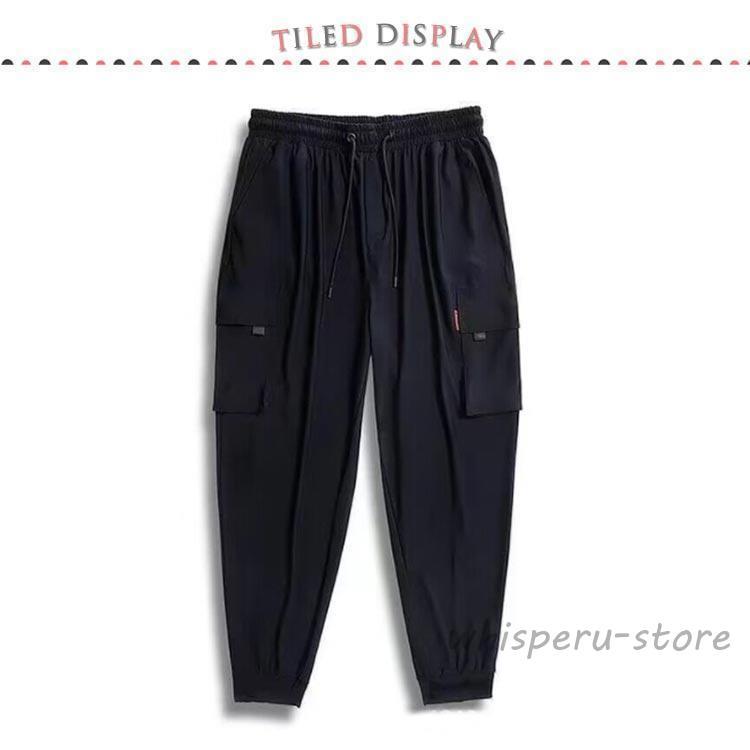 L-8XL！接触冷感 ひんやり パンツ メンズ 夏 超大きいサイズ！ 涼しい ストレッチ ボトムス スポーツ ポケット ゴルフウェア カーゴパンツ : WHISPER U - 通販 ...