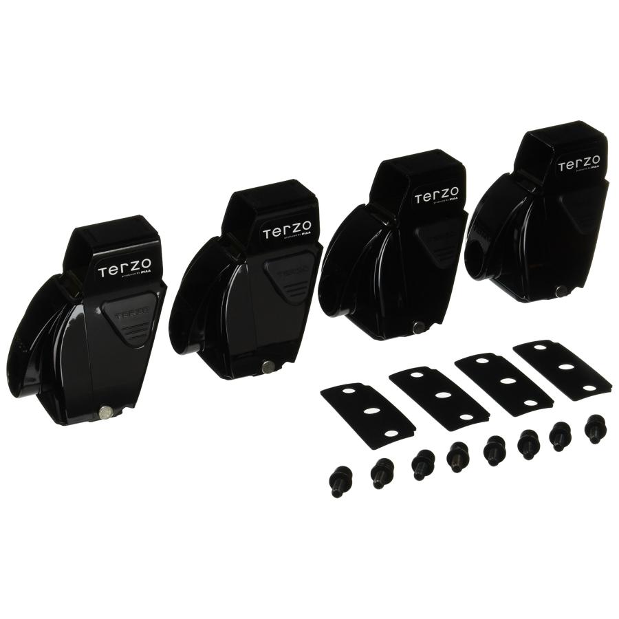 Terzo テルッツォ (by PIAA) ルーフキャリア ベースキャリア フット 4個入 ボルトオンタイプ ブラック ロック付 EF-DRX : White Wings2 - 通販 ...