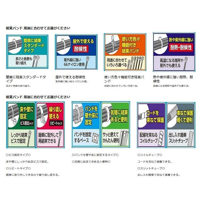 エルパ(ELPA) 結束バンド 200mm 300本入 引張強度/22.2kg ホワイト KBF-N200300(WH) : White Wings2 - 通販 - Yahoo!ショッピング