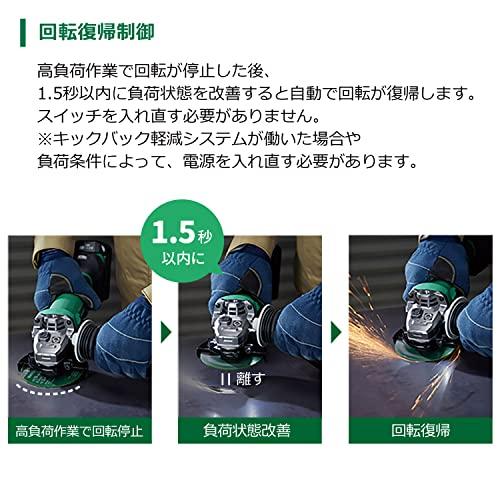 HiKOKI(ハイコーキ) 36V コードレスディスクグラインダ スライドスイッチ G3610DC(2XPZ) 砥石径100mm 最大出力150 : White Wings2 - 通販 ...