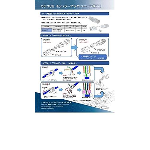 パンドウイットコーポレーション Cat6 モジュラープラグ LAN パンドウイットコーポレーション Cat6 モジュラープラグ LAN