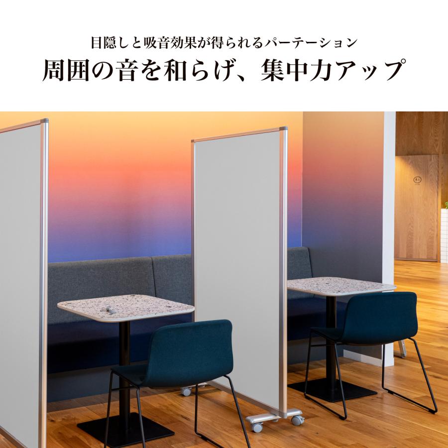 高級 デラックス Comai 1連 吸音パーテンション幅900mm×高さ1800mm 1連スクリーン グレーワイド キャスター付 可動式 TP1-1809BN-FYSA : ホワイトボードと ...