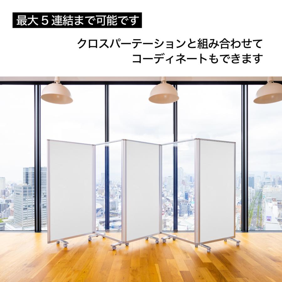 ホワイトボード 事務所 オフィス マグネット対応 パーテーション 1連 幅900mm×高さ1800mm | ワイド キャスター付 可動式 グリーン購入法適合品 コマイ :TP1-1809BN ...