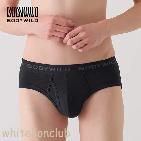 BODY WILD グンゼ ボディワイルド STANDARD ベア天竺 綿混 前あき 無地 ロゴ メンズ 綿 BWB202A M/L/LL ブリーフ インナー 下着 アンダーウェア GUNZE ...