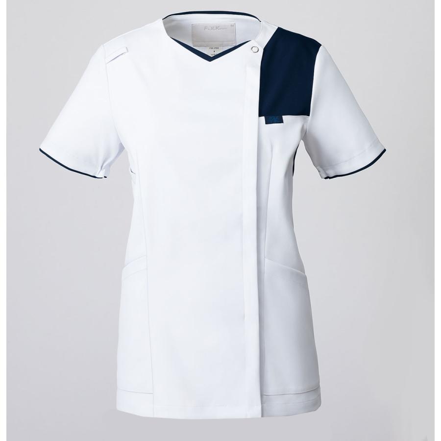 白衣 スクラブ FOLK フォーク 7059SC 半袖上衣 女性用 レディース ZIP SCRUB ジップスクラブ : 白衣のホワイトロード ...