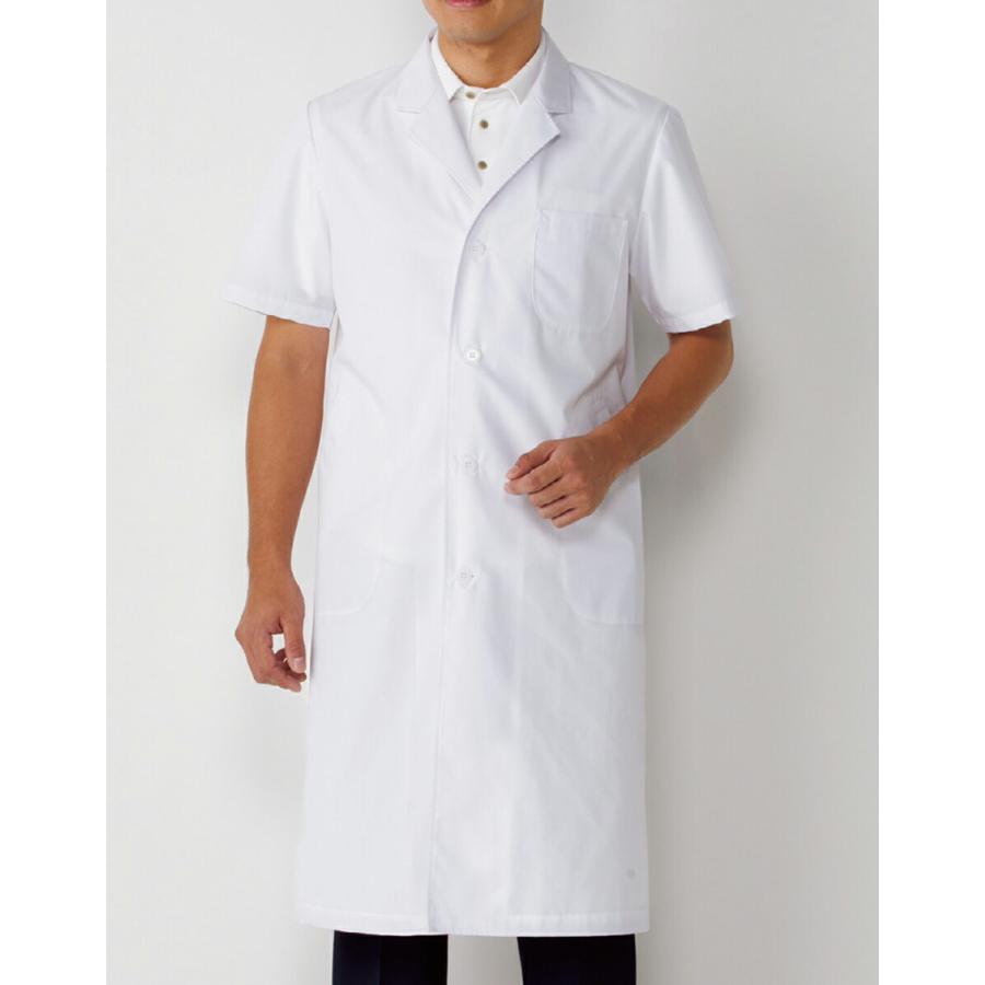 KAZEN 旧アプロン 112-30 男性用シングルドクターコート S型診察衣 白衣 半袖 メンズ : kazen-112-30 : 白衣のホワイトロード - 通販 - Yahoo!ショッピング