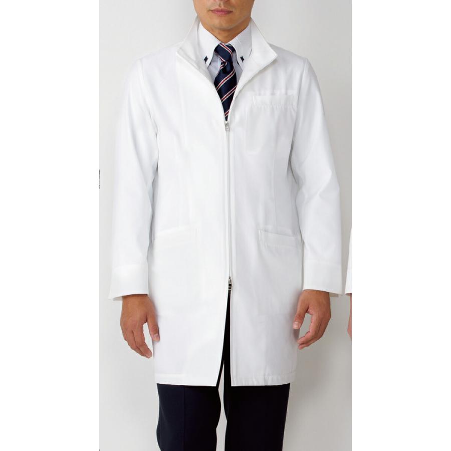 KAZEN 旧アプロン 113-90 男性用ジップアップハーフコート 診察衣 白衣 メンズ : 白衣のホワイトロード - 通販 - Yahoo!ショッピング