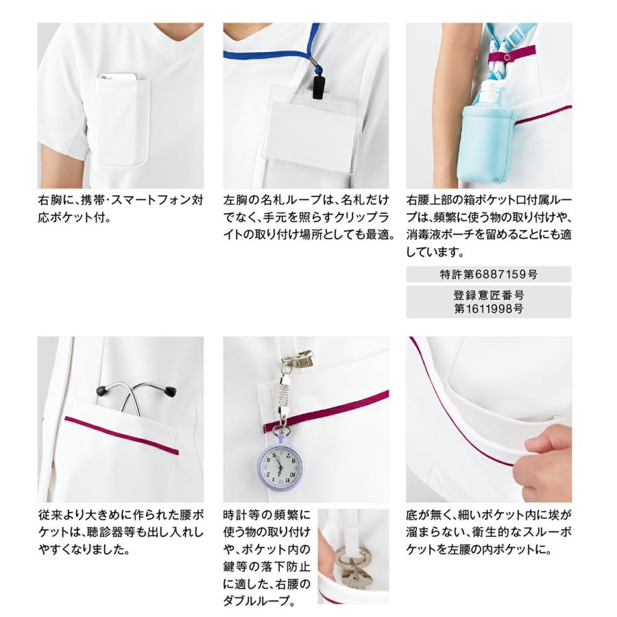 KAZEN 旧アプロン 981 スクラブ 女性用 白衣 レディース : 白衣のホワイトロード - 通販 - Yahoo!ショッピング