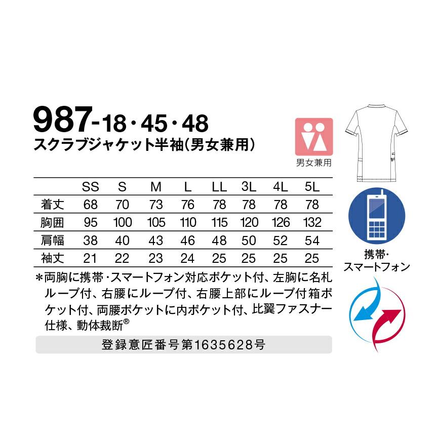 KAZEN 旧アプロン 987 スクラブ 男女兼用 白衣 : kazen-987 : 白衣のホワイトロード - 通販 - Yahoo!ショッピング