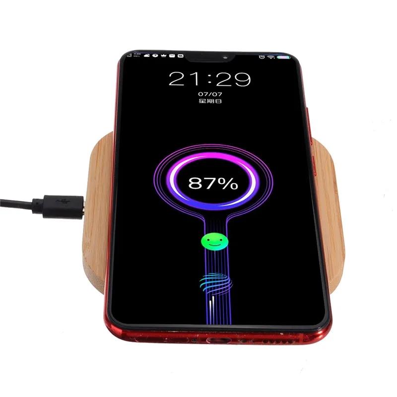 Qi形式対応 木のワイヤレス充電器 置くだけ充電 iPhone8 iPhoneX Galaxy NEXUS6 NEXUS7 ワイヤレス 木製ワイヤレス充電器 充電器 B91 : スマートフォン ...