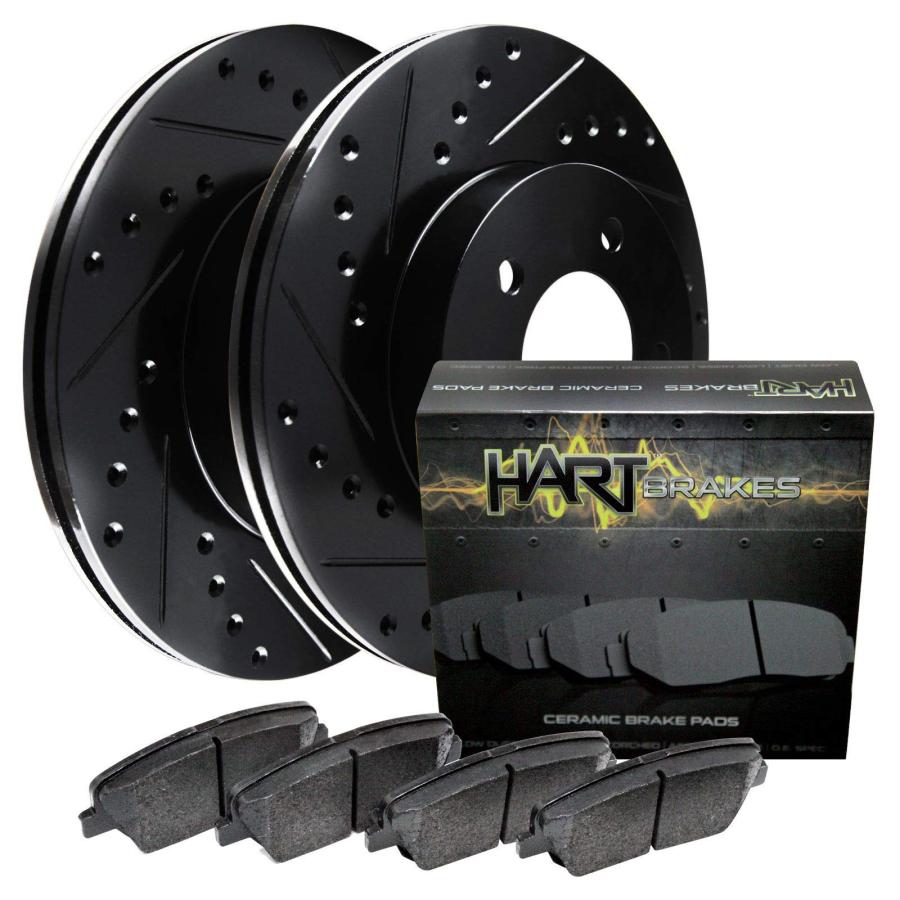 Hart Brakes Rear Brakes and Rotors Kit |Rear Brake Pads| Brake Ro 並行輸入品 ...