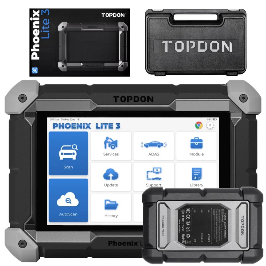 TOPDON Phoenix Lite 3, 2024 Upgraded Scanner of 2, Car Diag 並行輸入品 ...