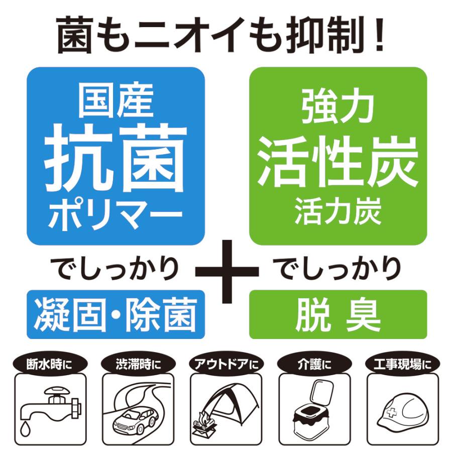 非常用トイレシムレット 10回分 SIMLET トイレ袋 簡易トイレ 非常用 防災グッズ 水不要 地震 断水 停電 水害 除菌 脱臭 消臭 ...