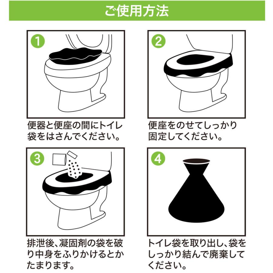 非常用トイレシムレット 10回分 SIMLET トイレ袋 簡易トイレ 非常用 防災グッズ 水不要 地震 断水 停電 水害 除菌 脱臭 消臭 ...