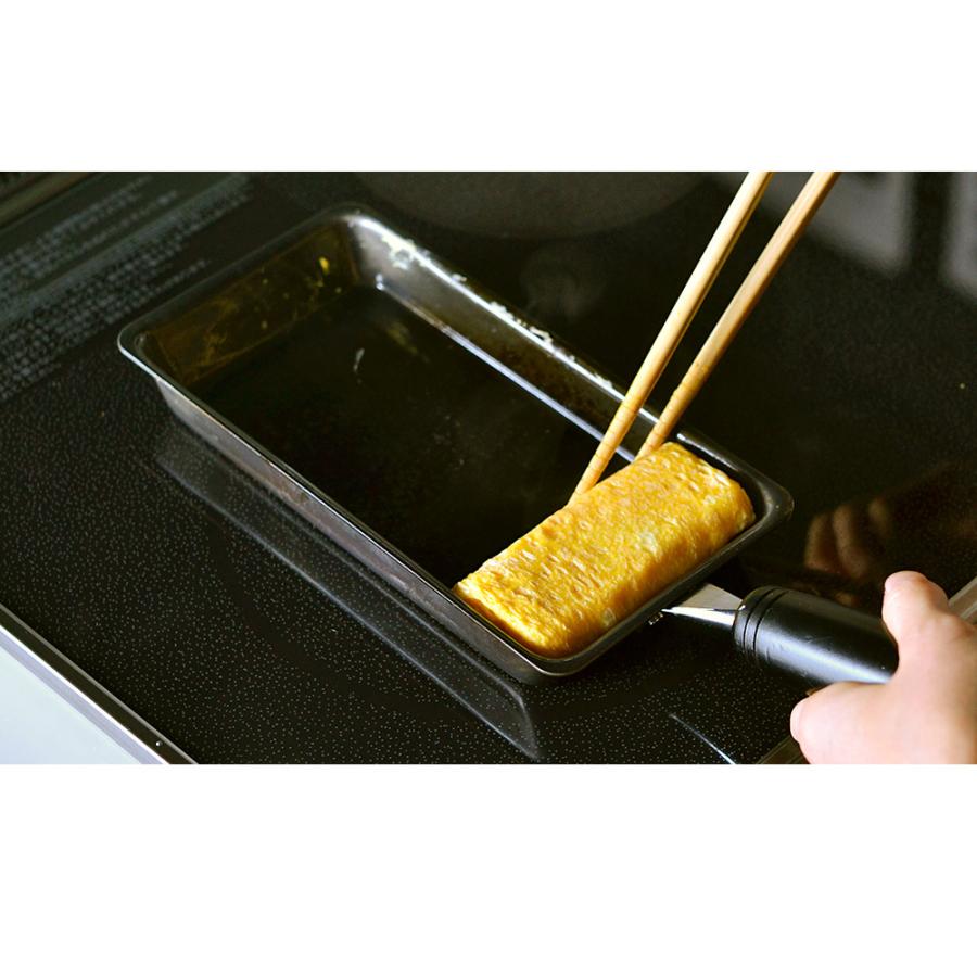 bws SELECTION 卵焼きフライパン 玉子1個 卵1個 くっつかない 玉子焼き器 鉄 日本製 卵焼き器 IH IH対応 ガス 角形 四角 スリム ミニ 玉子焼きフライパン ...