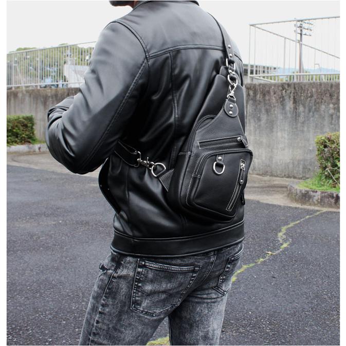 ボディバッグ 斜め掛けバッグ ワンショルダーバッグ 本革 レザー