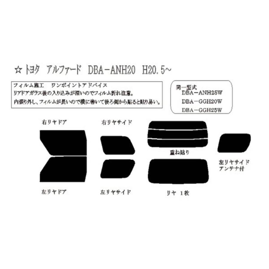 BRAINTEC カーフィルム ゴーストフィルム カット済み ファンキーナイトゴーストPR45 20系 アルファード ヴェルファイア リアセット : WILDDOG-SAGA - 通販 ...