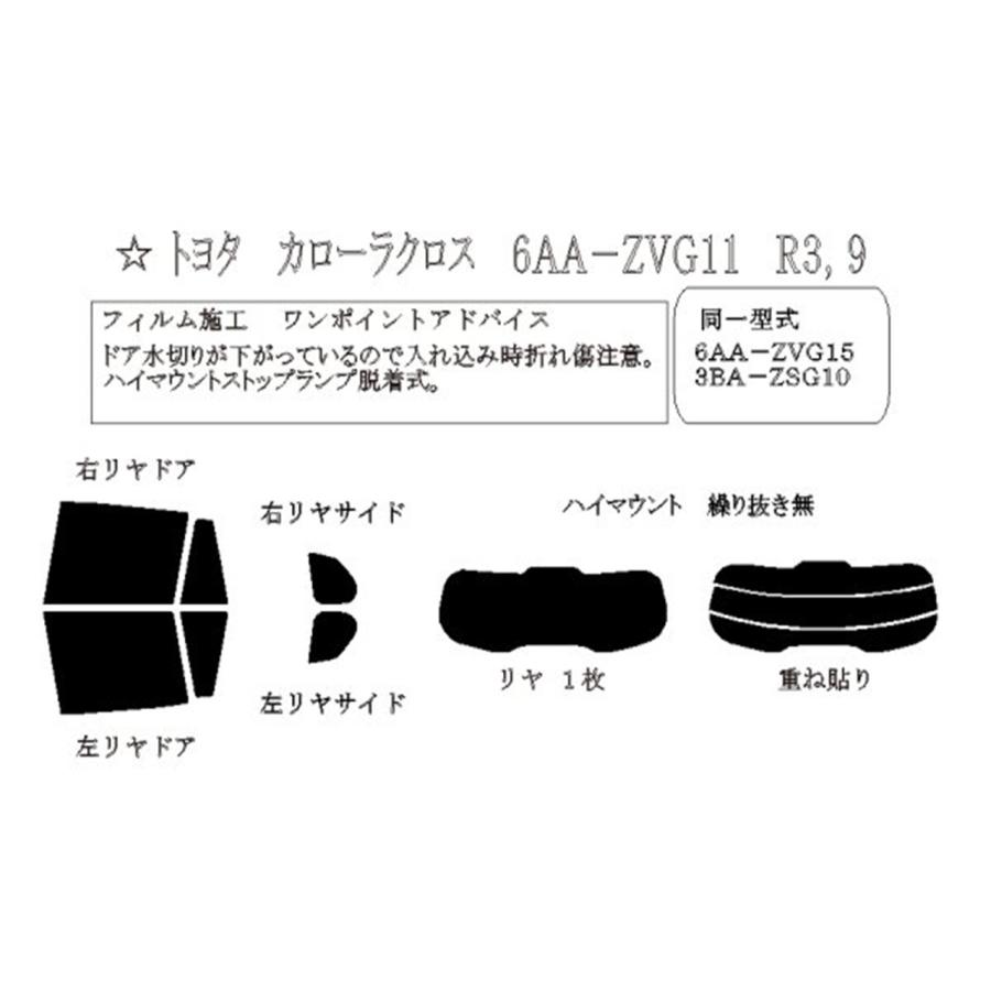 BRAINTEC カーフィルム カット済み IR断熱 スモーク カローラクロス ZVG11 リアセット : WILDDOG-SAGA - 通販 - Yahoo!ショッピング