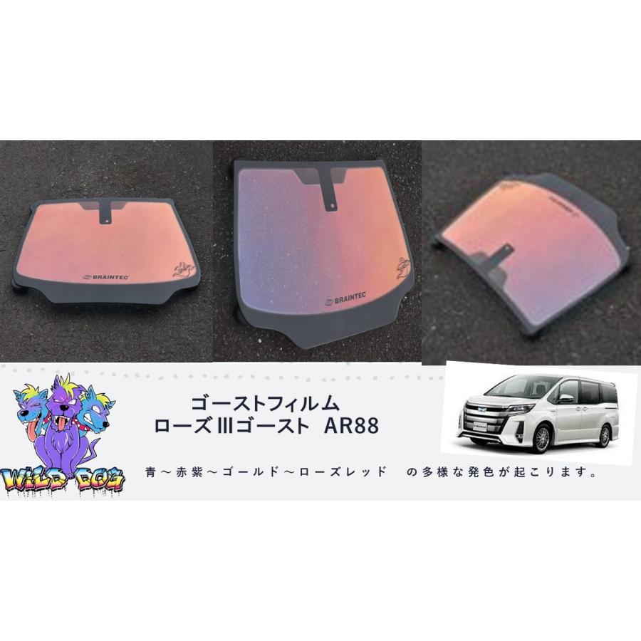 BRAINTEC カーフィルム ゴーストフィルム ローズ3ゴーストAR88 80系 ノア フロント 熱成形 カット済み : WILDDOG-SAGA - 通販 - Yahoo!ショッピング