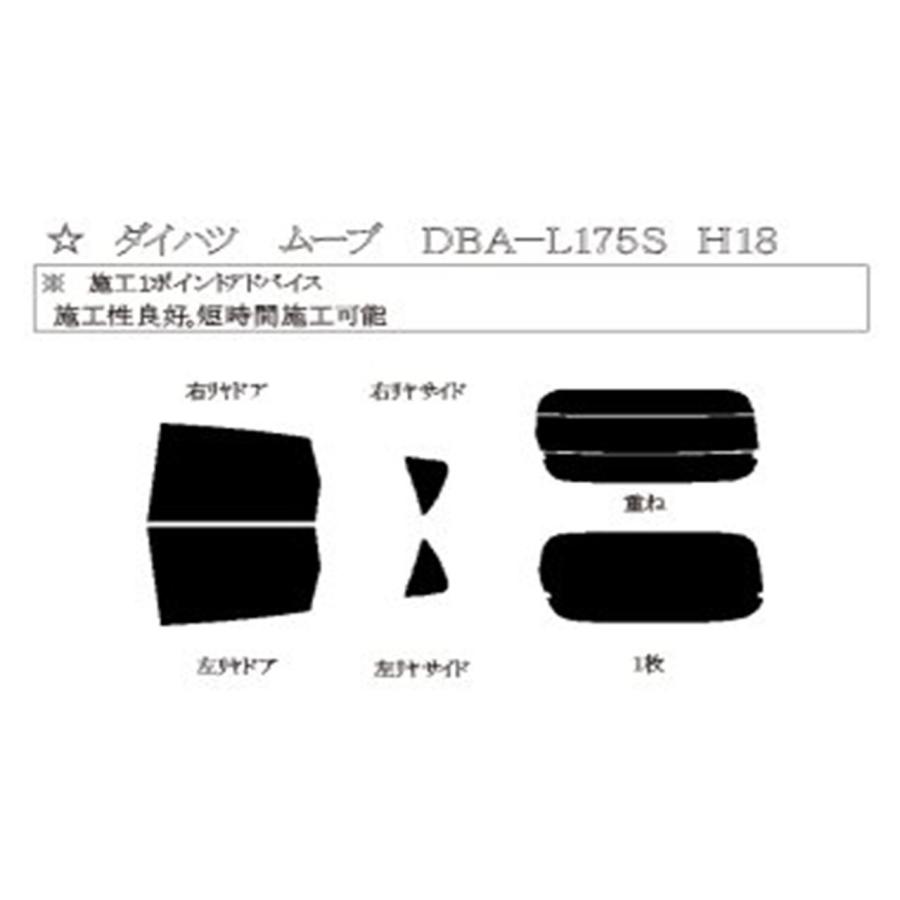 BRAINTEC カーフィルム カット済み ブロンズメタル 58（60％） ムーヴ L175S リアセット : WILDDOG-SAGA - 通販 - Yahoo!ショッピング