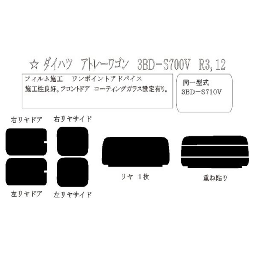 BRAINTEC カーフィルム ゴーストフィルム カット済み ナイトゴーストII AR15 アトレー S700V リアセット : WILDDOG-SAGA - 通販 - Yahoo!ショッピング