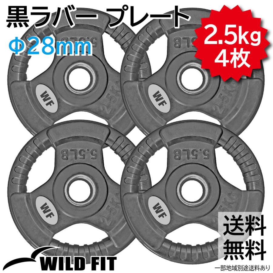 WILD FIT New 黒ラバー プレート 2.5kg (4枚) 《返品・交換不可》 / （ワイルドフィット） : ワイルドフィット - 通販 - Yahoo!ショッピング