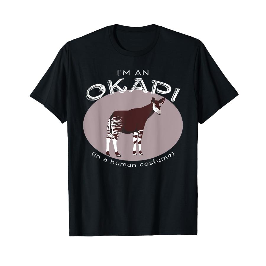 Okapi Costume Funny Halloween Graphic Okapis Tシャツ : Wild Market - 通販 ...