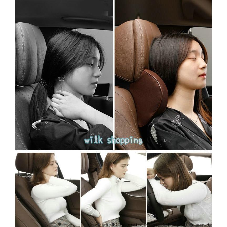 ネッククッション メモリーフォーム 低反発クッション ネックパッド ヘッドレスト ネックピロー 長距離 ドライブ グッズ 車用品 カー用品 4色 :kk0327-du33:wilk ...