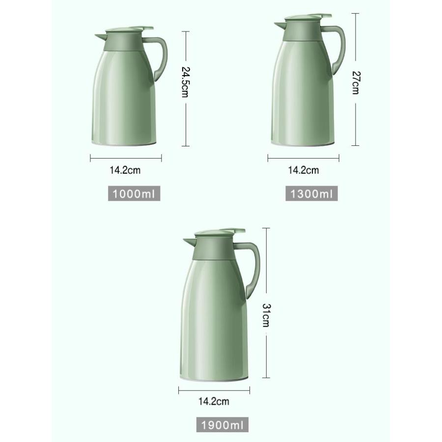 魔法瓶 まほうびん 1900ml 真空断熱 保冷保温ポット 卓上ポット 注ぎやすい コーヒーポット リビングポット コーヒーサーバー テーブルポット : lj5171 : Will Style ...