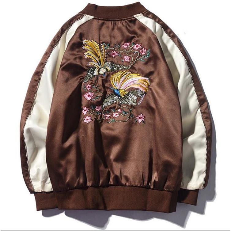 スカジャンジャケットメンズスタジャンフライト野球服刺繍ブルゾンジャンパー春夏秋 : WILLGAD - 通販 - Yahoo!ショッピング