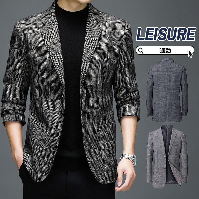 テーラードジャケット メンズ ジャケット スーツジャケット チェック柄 ブレザー ブルゾン 紳士服 ビジネス カジュアル ショート丈 無地 高級 : WILLGAD - 通販 - Yahoo ...