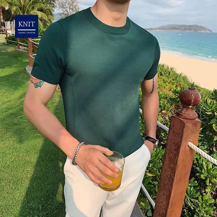 サマーニット メンズ クルーネック 半袖 ニット 無地 薄手 ス クルーネック半袖ニット Tシャツ ゴルフ シャツ キレイめ レイヤード : WILLGAD - 通販 - Yahoo!ショッピング