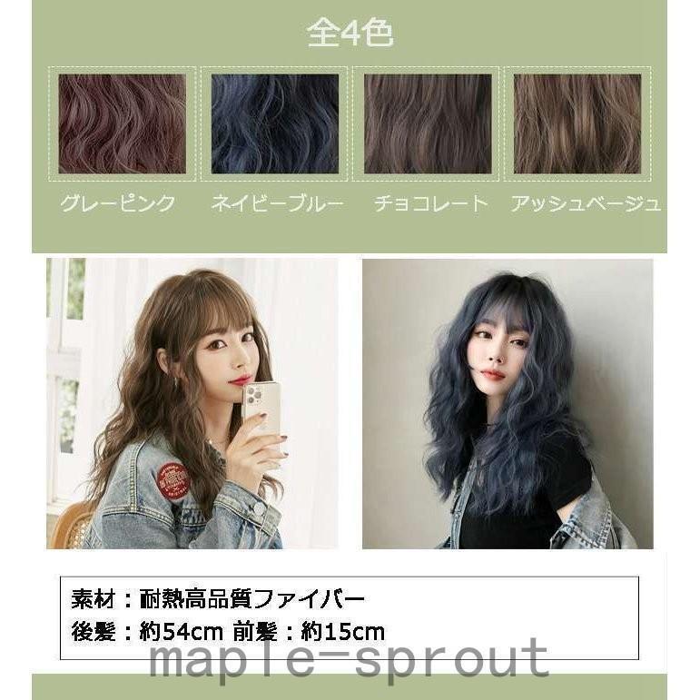 ウィッグ 自然 セミロング ナチュラルカラー カール ショート フルウィッグ ウェーブ ハイトーンカラー 空気感前髪 小顔 ナチュラル パーマ ロング : WILLGAD - 通販 ...