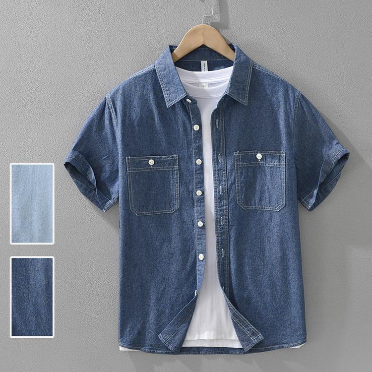 ダンガリーシャツ 半袖 シャツ デニムシャツ 夏物 夏服 ス カジュアルシャツ メンズ 2025 父の日 : WILLGAD - 通販 - Yahoo!ショッピング