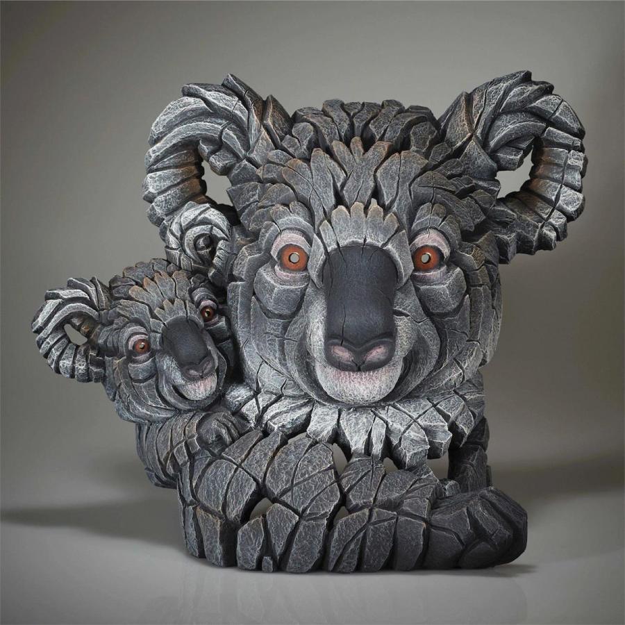 Edge Coala & Joey Bust 幅40x奥行18.5x33(cm) コアラ 親子 胸像コアラ | 彫刻 置物 オブジェ ...