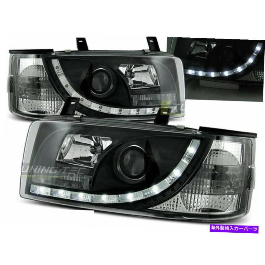 USヘッドライト ヘッドライトLED DRLをLED VW T4 90-03トランスポーターの日光ブラックFreeship US L ...