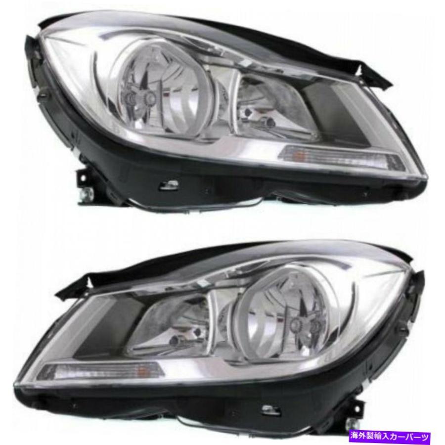 USヘッドライト Mercedes-Benz C63 AMG / S C350 Sedan Headlight 2012 2013 2014 ...