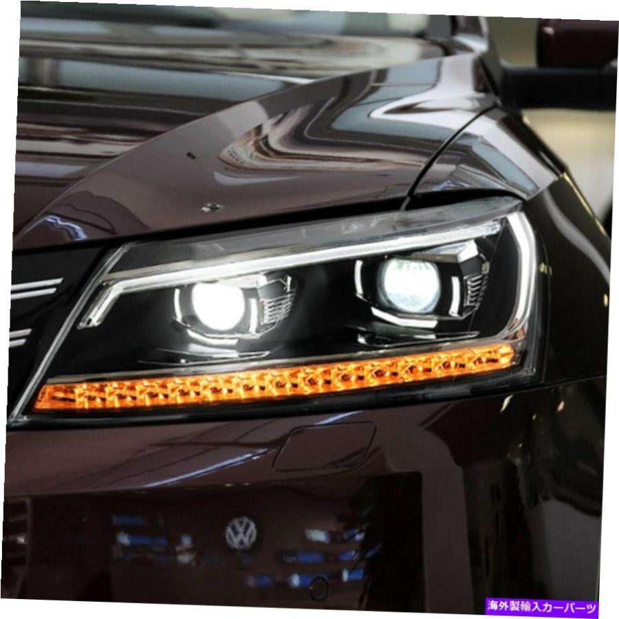 USヘッドライト VW Passat 12-15 HIDプロジェクタLED DRLシーケンシャル信号のヘッドライトアセンブリ Headlight Assembly For HID P ...