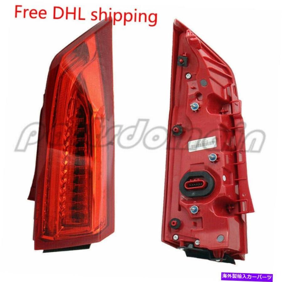 USテールライト 右側の赤いフルLED DRLシグナルテールライトは13-18キャデラックのATS旅客 Right Side Red Full ...
