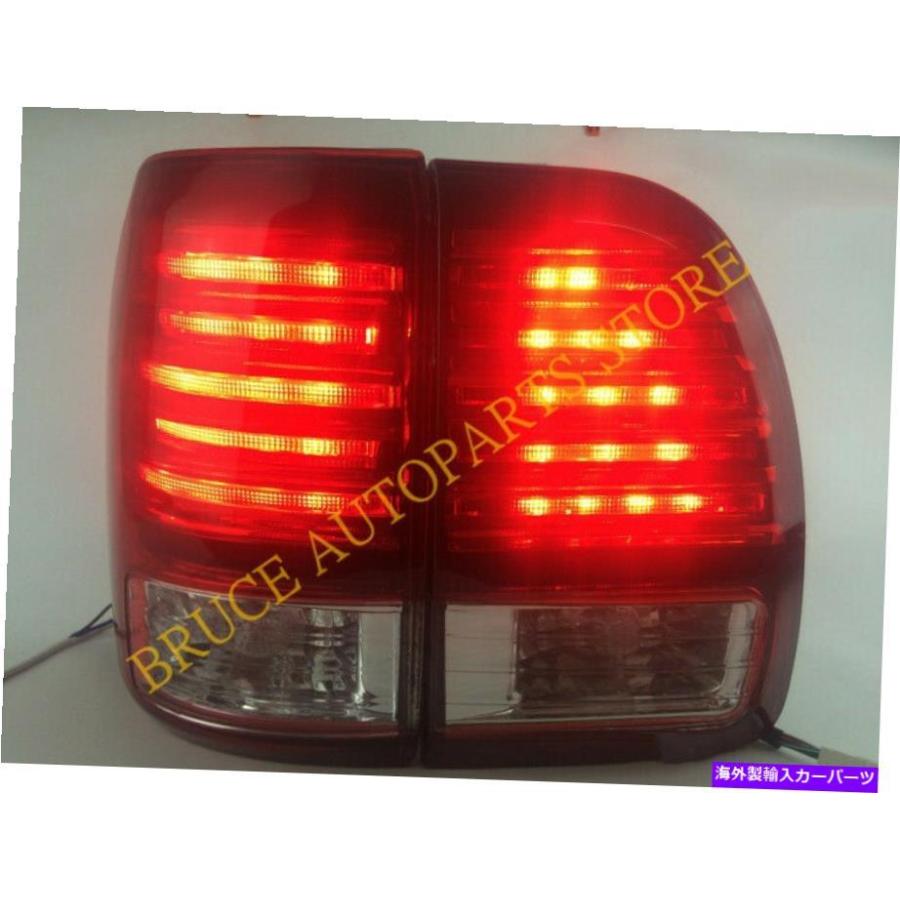 USテールライト リアインナー+外側LEDテールランプライトREPIT LEXUS LX470 1998-2002 Rear Inner ...