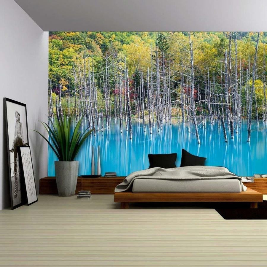 パネルアート 北海道美栄の壁 26-ブルー池葵池-CVS - 66x96インチ- show original title : WindEraオンラインストア - 通販 - Yahoo!ショッピング