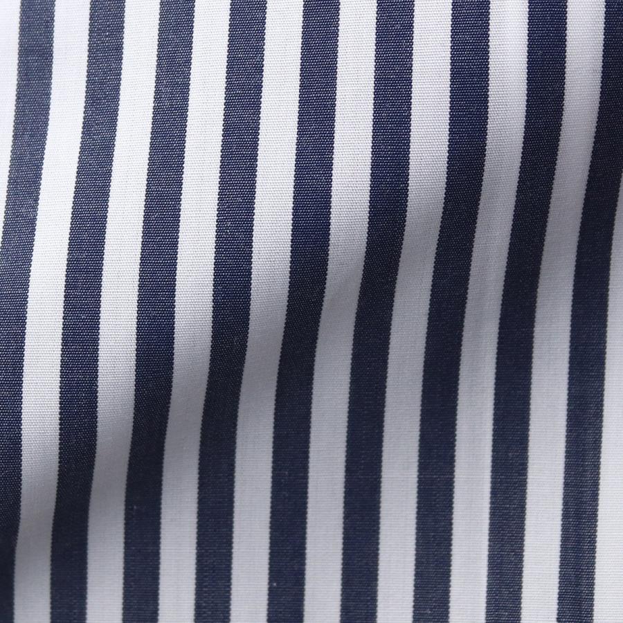 ワイシャツ ウィンザーノット ボタンダウン ワンピースカラー シャツ イージーケア ネイビー 日本製 綿100% 長袖 イタリアンカラー ...